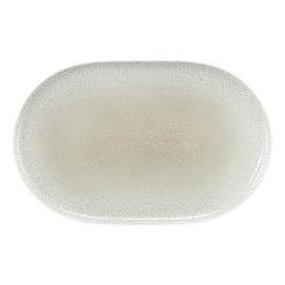 Servierplatte Seltmann Weiden "Sento Home", wei&szlig; (beige, cream, wei&szlig;, gesprenkelt), B:24,5cm H:2,7cm L:38,4cm, Porzellan, Servierplatten, Servierplatte, Platte, Teller oval