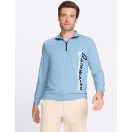 Catamaran Herren Langarmshirt "Langarm-Shirt"eisblau, meliert, Gr. 52, bedruckt, gemustert, meliert, 50% Baumwolle, 50% Polyester, Shirts
