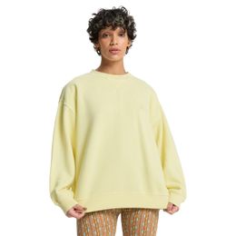 Fleecepullover Quiksilver "Essential", Damen, Gr. L, garden glade, Obermaterial: 100% Baumwolle;, Sweatshirts Fleecepullover