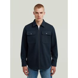 G-Star Raw Langarmshirt G-STAR "GPO Zip Overshirt", Herren, Gr. L, salute, Obermaterial: 50% Polyester, 40% Polyester, 10% Viskose, Shirts Langarmshirt