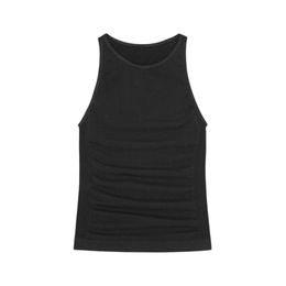 Kurzarmhemd MOSHI MOSHI MIND "moshi moshi mind T-shirt Prana", Damen, Gr. L, Normalgr&ouml;&szlig;en, schwarz, Obermaterial: 72% Viskose, 23% Polyamid, 5% Elasthan, Hemden