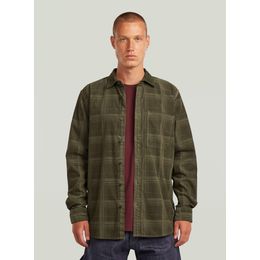 G-Star Raw G-STAR Herren Langarmshirt "One Pocket Regular Hemd", gr&uuml;n, Gr. M, Obermaterial: 100% Baumwolle, Shirts