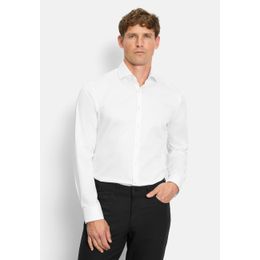 Businesshemd OLYMP "OLYMP No. Six, super slim, Royal Kent", Herren, Gr. 38, Normaler Arm, wei&szlig;, 97% Baumwolle, 3% Elastolefin, Hemden