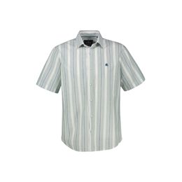 Kurzarmhemd Lerros "Bequemes Kurzarmhemd mit stylishen Streifen, gro&szlig;e Gr&ouml;&szlig;en", Herren, Gr. 4XL, Normalgr&ouml;&szlig;en, gr&uuml;n (bay gr&uuml;n), 100% Baumwolle, Hemden