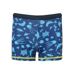 Badehose ZIGZAG "Buddy", Kinder, Gr. 128, EURO-Gr&ouml;&szlig;en, blau (blau, gelb), 100% Nylon, bedruckt, mehrfarbig, Badehosen Badehose, aus reinem Nylon