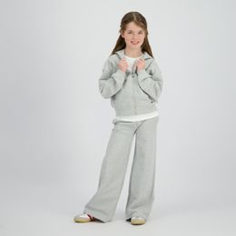 Sweathose Vingino, M&auml;dchen, Gr. 176, N-Gr, grau mele, Sweatware, Obermaterial: 100% Baumwolle, meliert, unifarben, normal lang, Hosen Sweathose, mit ausgestelltem Bein und Gummizug, for Girls