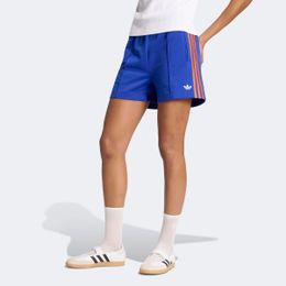 Shorts adidas originals "FB SHORT", Damen, Gr. L, N-Gr, bold blau, orange, normal, gr., Obermaterial: 100% Polyester, Hosen Shorts, FIREBIRD Classic Short, locker geschnitten