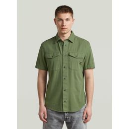 G-Star Raw Langarmshirt G-STAR "Marine Slim Hemd", Herren, Gr. M, four leaf clover gd, Obermaterial: 50% Baumwolle, 50% Baumwolle, Shirts Langarmshirt