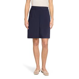 Stoffhose Betty Barclay "Damen mit elastischem Bund", Damen, Gr. 44, Normalgr&ouml;&szlig;en, dunkelblau, Obermaterial: 100% Viskose, relaxed fit kurz, Hosen Stoffhose