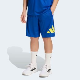 Shorts adidas Sportswear "J TR-ES BL SH", Jungen, Gr. 152, N-Gr, royal blau, pure lemon,, Obermaterial: 100% Polyester, Hosen Shorts