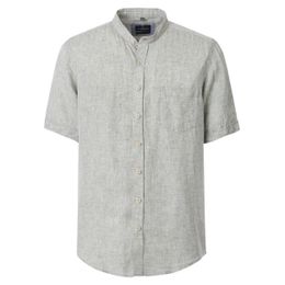Kurzarmhemd Casamoda "Casamoda Leinenhemd Kurzarm uni", Herren, Gr. XXL, Normalgr&ouml;&szlig;en, gr&uuml;n, 100% Leinen, unifarben, l&auml;ssig geschnitten, Hemden