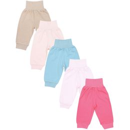 Pumphose TUPTAM "Pumphose Baby Lange Pumphose 5er Pack", M&auml;dchen, Gr. 62, N-Gr, rosa (beige mintgr&uuml;n puderrosa rosa pink), Obermaterial: 100% Baumwolle CO., Hosen
