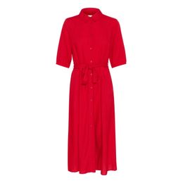 Midikleid Cream "Kleid CRTiah", Damen, Gr. 42, N-Gr, rot (high risk rot), Obermaterial: 100% Viskose LENZING ECOVERO CV LenzEcov., Kleider Midikleid