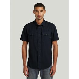 G-Star Raw Langarmshirt G-STAR "Marine Slim Hemd", Herren, Gr. L, salute gd, Obermaterial: 50% Baumwolle, 50% Baumwolle, Shirts Langarmshirt