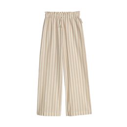 Marc O'Polo Chinohose MARC O'POLO "aus Leinen und Bio-Baumwolle", M&auml;dchen, Gr. 164, Normalgr&ouml;&szlig;en, summer sand, Obermaterial: 51% Leinen, 49% Baumwolle, gestreift, loose fit normal, Hosen Chinohose