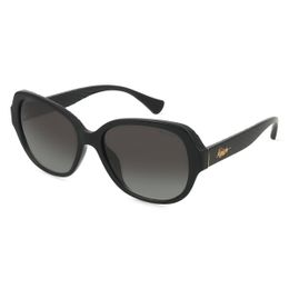 Ralph Lauren Ralph 0RA5316U | Damen-Sonnenbrille | Fassung: Vollrand, Rund, Acetat Spritzguss, Schwarz Transparent | Glasfarbe: Grau Verlaufend