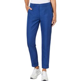 Damen Hose in kn&ouml;chelfreier L&auml;nge royalblau, Gr&ouml;&szlig;e 21