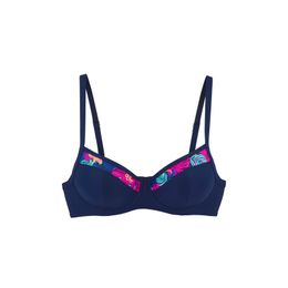Lascana Damen B&uuml;gel-Bikini-Top, navy, Gr&ouml;&szlig;e 40B