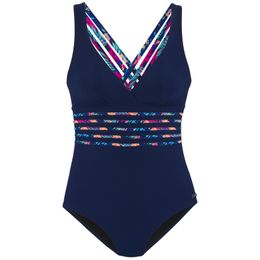 Lascana Damen Badeanzug, navy, Gr&ouml;&szlig;e 38B