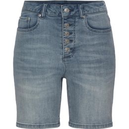 Buffalo Damen Jeansshorts, blue-washed, Gr&ouml;&szlig;e 40