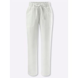 WITT Damen Schlupfhose in Struktur-Optik, ecru, Gr&ouml;&szlig;e 44
