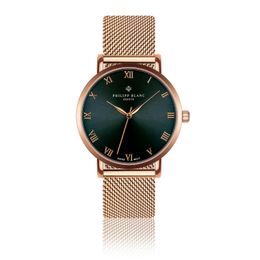 Quarzuhr PHILIPP BLANC "PA5-B020R", rose gold, Armbanduhren, Herren, Quarzuhr