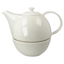Teekanne Goebel "Teekanne mit St&ouml;vchen TableWare 1,2 l wei&szlig;", wei&szlig;, B:16cm H:19cm, Kannen, Handw&auml;sche wird empfohlen