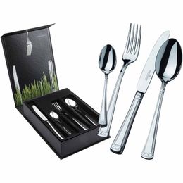 Besteck-Set "Tafelbesteck inkl. Besteckbox Aradena 24er Set silber", silber, 24, PICARD & WIELP&Uuml;TZ SOLINGEN, Essbesteck-Sets, Sp&uuml;lmaschinengeeignet