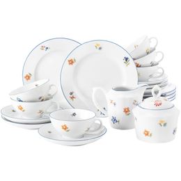 Geschirr-Set Seltmann Weiden "Teeservice Sonate Nostalgie 20er Set bunt", bunt, 20, Porzellan, Geschirr-Sets, Geschirr-Set, Sp&uuml;lmaschinenfest, Mikrowellensicher, Ofenfest