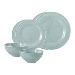 Geschirr-Set Seltmann Weiden "Basic-Set Beat Color Glaze 6er Set", blau (arktisblau), 6, Porzellan, Geschirr-Sets, Geschirr-Set, Sp&uuml;lmaschinengeeignet, Mikrowellenfest, Ofenfest