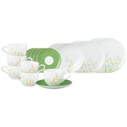 Geschirr-Set Seltmann Weiden "Kombiservice Liberty Meadow Grasses 30er Set gr&uuml;n", gr&uuml;n, 30, Porzellan, Geschirr-Sets, Geschirr-Set, Sp&uuml;lmaschinenfest, Mikrowellensicher, Ofenfest