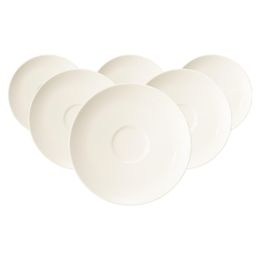 Untertasse Seltmann Weiden "Kombi-Untertassen Savona Fine Diamond &oslash; 16 cm 6er Set creme", beige (creme), B:16cm H:2cm L:16cm T:16cm &Oslash;:16cm, Speiseteller, Sp&uuml;lmaschinenfest, Mikrowellensicher, Ofenfest