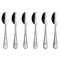 Villeroy & Boch Essl&ouml;ffel VILLEROY & BOCH "Kaffeel&ouml;ffel Toy's Delight 6er Set edelstahl", silber (edelstahl), B:15cm L:20cm, Essl&ouml;ffel, Sp&uuml;lmaschinenfest