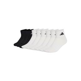 Sneakersocken adidas originals "Socken Thin & Light Sportswear Ankle Socks 9P 9er Pack", Herren, Gr. 43-45, bunt (2xwei&szlig;, schwarz), Obermaterial: 54% Baumwolle CO. 43% Polyester PES. 2% Elasthan EL. 1% Polyamid PA., Socken Sneakersocken