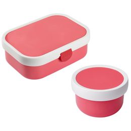 Lunchbox Mepal "Obst- und Bentobox Campus 300 & 750 ml pink", pink, B:2cm H:2cm L:2cm, Kunststoff, Lebensmittelaufbewahrungsbeh&auml;lter, Lunchbox