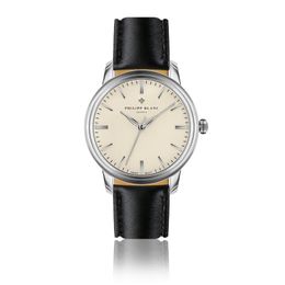 Quarzuhr PHILIPP BLANC "PA3-S010S", schwarz, Armbanduhren, Herren, Quarzuhr