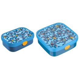 Lunchbox Mepal "Brotdosen-Set Campus (2025) 2er Set", bunt (stitch), B:2cm H:2cm L:2cm, Kunststoff, Lebensmittelaufbewahrungsbeh&auml;lter, Lunchbox, Sp&uuml;lmaschinenfest