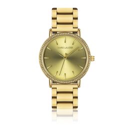 Quarzuhr MARC LAUDER "MA8-B078G", gold, Armbanduhren, Damen, Quarzuhr