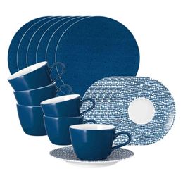 Geschirr-Set Seltmann Weiden "Kaffeeservice Life Fashion 18er Set", classic blau, 18, Porzellan, Geschirr-Sets, Geschirr-Set, Sp&uuml;lmaschinengeeignet, Mikrowellenfest, Ofenfest