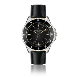 Quarzuhr PHILIPP BLANC "PA8-S010S", schwarz, Armbanduhren, Herren, Quarzuhr