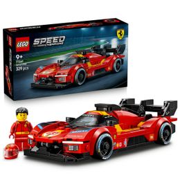 Konstruktionsspielsteine Lego "Ferrari 499P (77261), Lego Speed Champions", rot (bunt), Spielbausteine, Kinder, Kunststoff, Made in Europe