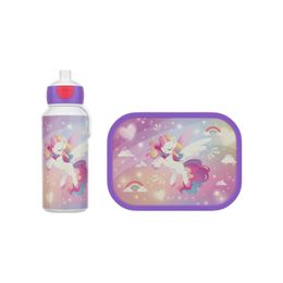 Lunchbox Mepal "Lunchset Campus 2er Set", bunt (unicorn glow), B:2cm H:2cm L:2cm, ABS-Kunststoff, Lebensmittelaufbewahrungsbeh&auml;lter, Lunchbox