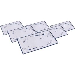 Villeroy & Boch Platzset VILLEROY & BOCH "Platzesets Vieux Luxembourg 49 x 32,5 cm 6er Set bunt", wei&szlig; (bunt), B:32,5cm H:2mm L:49cm, Platzsets, waschbar bis 40 Grad C