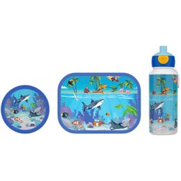 Lunchbox Mepal "Lunchset Campus 3er Set", bunt (tropical ocean), B:2cm H:2cm L:2cm, ABS-Kunststoff, Lebensmittelaufbewahrungsbeh&auml;lter, Lunchbox