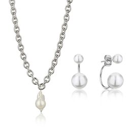 Schmuckset ISABELLA FORD "IS004S", silber, Schmuck_Sets, Damen, 44cm, Edelstahl, Schmuckset, 44 cm