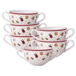 Villeroy & Boch Tasse VILLEROY & BOCH "Suppentassen Toy's Delight 250 ml 6er Set bunt", bunt, B:11,5cm H:6,7cm, Porzellan, Trinkgef&auml;&szlig;e, Tasse, handw&auml;sche empfohlen