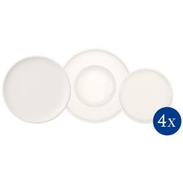 Villeroy & Boch Geschirr-Set VILLEROY & BOCH "Tafel-Set Artesano Original wei&szlig;", wei&szlig;, 12, Porzellan, Geschirr-Sets, Geschirr-Set, Sp&uuml;lmaschinengeeignet, Mikrowellenfest