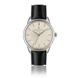 Quarzuhr PHILIPP BLANC "PB5-S018S", schwarz, Armbanduhren, Damen, Quarzuhr