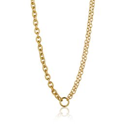 Collier ISABELLA FORD "FN001G", gold, Halsketten, Damen, 42cm, Edelstahl, L: 42, Collier