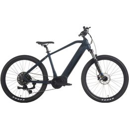 E-Bike Adore "27,5" Alu MTB Pedelec GX-650 Mittelmotor 80NM / 15Ah Nachtblau matt" Gr. 48, schwarz (blau, schwarz), Elektrofahrr&auml;der, Herren, 48cm, 27,5 Zoll (69,85cm), Pedelec, Elektrofahrrad f&uuml;r Damen und Herren, MTB